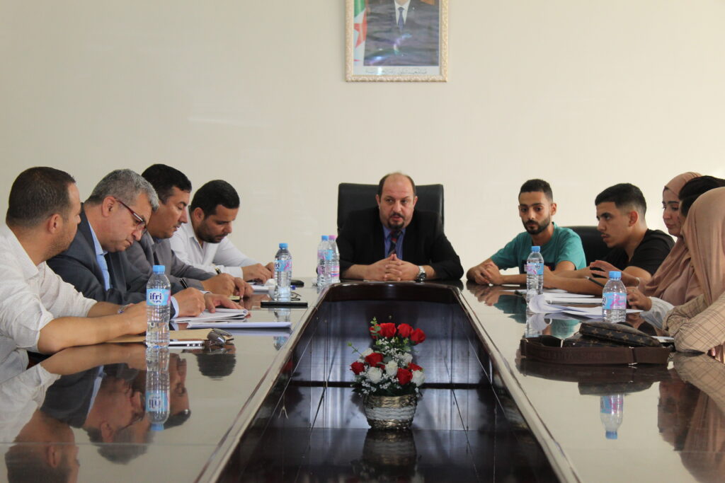 The Director of the University of Algiers 3 receives members of the ...